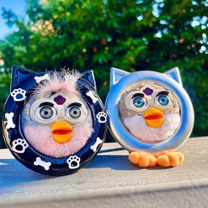 Custom Ooak Orange Floral Sparkle Furby Non Working for Decor READ ...