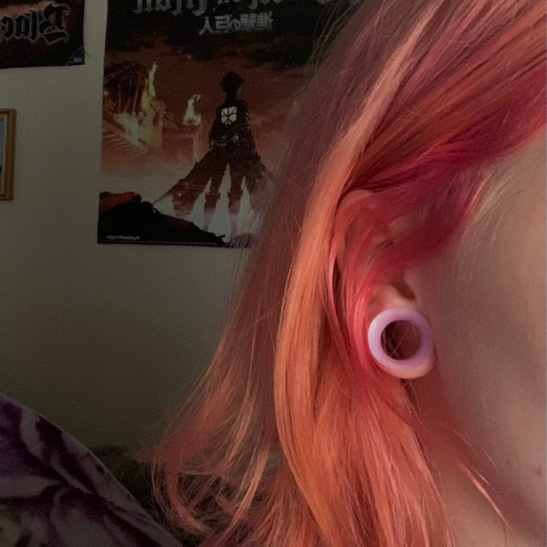 Charoite Alien Skinz Pearlescent Purple Silicone Ear Plugs Tunnels ...