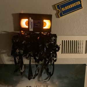 Retro VHS Lamp Blockbuster 80s 90s Night Light Table Lamp. Order Any ...