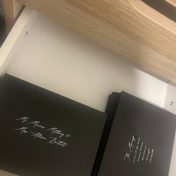 Premium Jet Black Envelopes | Luxury 135gsm | C5/A5, 5x7, C6/A6, C7/A7 ...