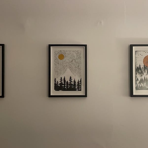 NORTHERN STARS Digital Art Print: Forest Constellation Poster A4, A3 ...