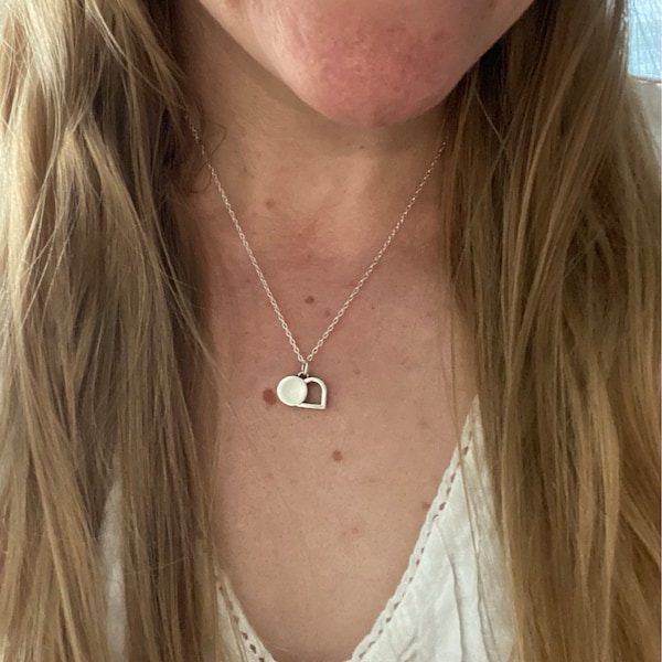 Modern EMPTY TOMB Necklace in Sterling Silver or Gold Overlay ...