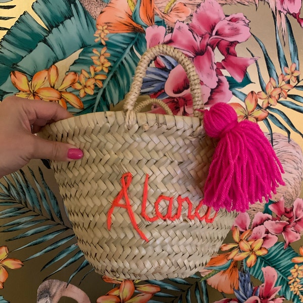 Moroccan Basket Backpack With Leather Straps - Etsy