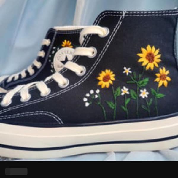 Custom Converse Embroidered Shoes Converse Chuck Taylor 1970s Custom ...
