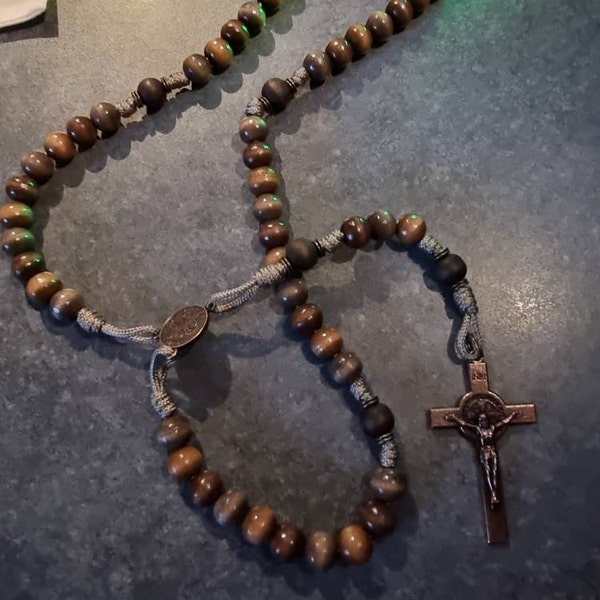 Road to Damascus Catholic Rosary for Men With Exclusive Wood Beads ...