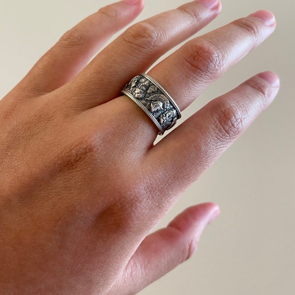 Greek Mythology Band Ring for Men, Antique Greek Olympus Gods Men Ring ...