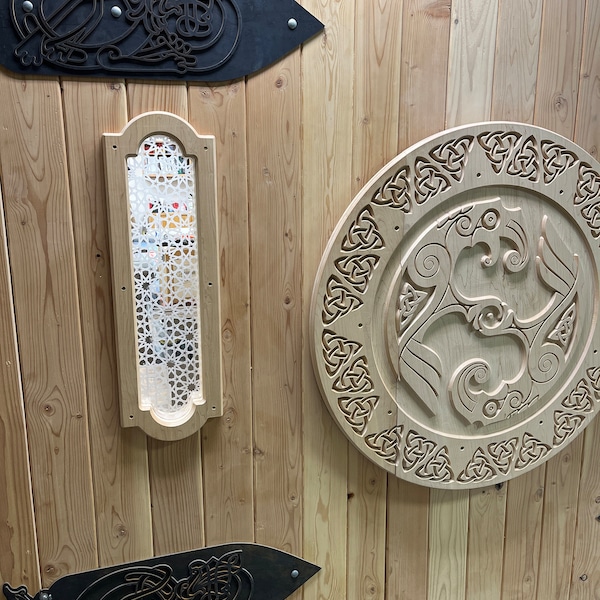 Geometric Panel Laser Cut File | Modern Wall Screen SVG DXF CDR Pdf ...