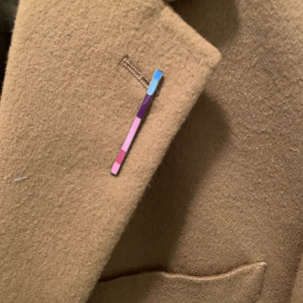 Bisexual Rod Pin — Subtle Pride Flag Accessory LGBT Queer Bi Bicurious ...