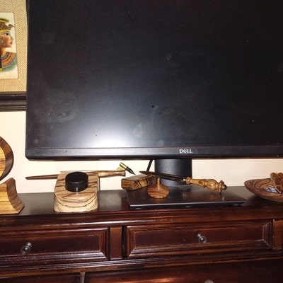 Red Cedar Pen Holder With Ink Containers - Etsy