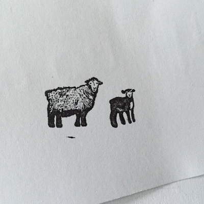 Sheep and Lamb Rubber Stamp Set - Etsy