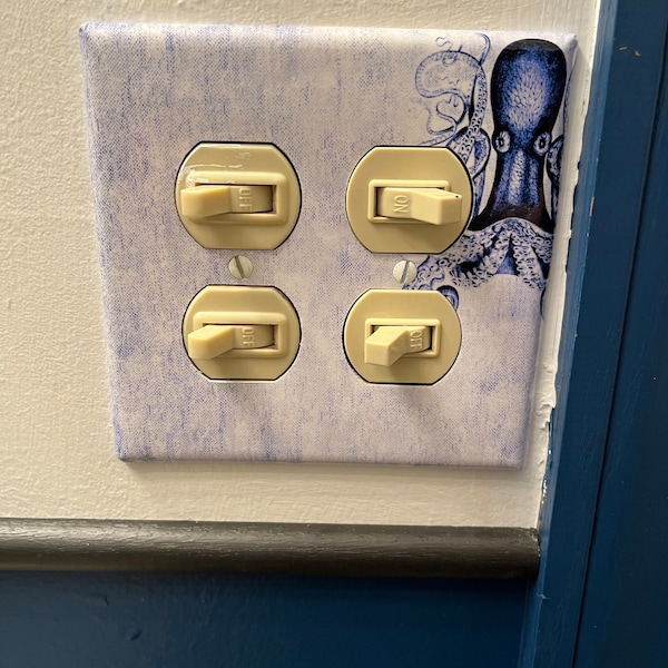 Sea Turtle Light Switch Cover, Turtle Switchplate, Triple Switchplate ...