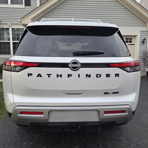 Pathfinder Gloss Black Overlay Emblem Fit 2022-2025 Nissan Rear ...