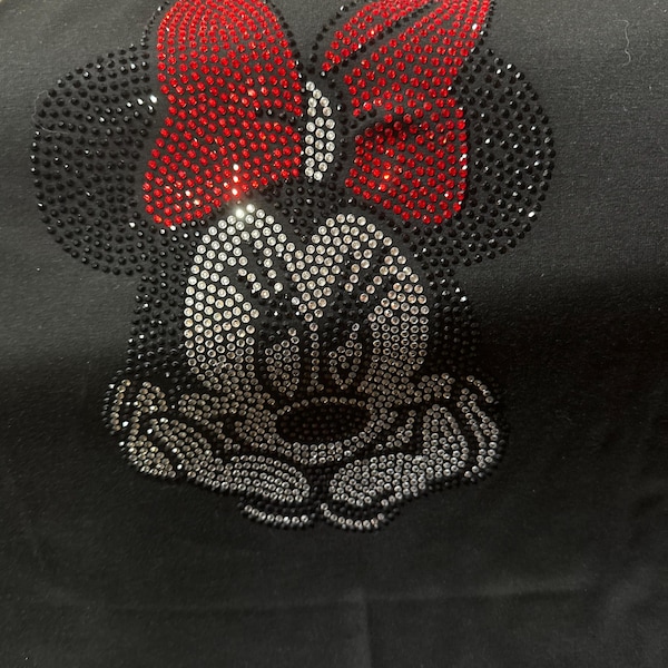 Minnie Mouse Rhinestone Template: SS10 SVG, CDR, DXF (digital Download ...