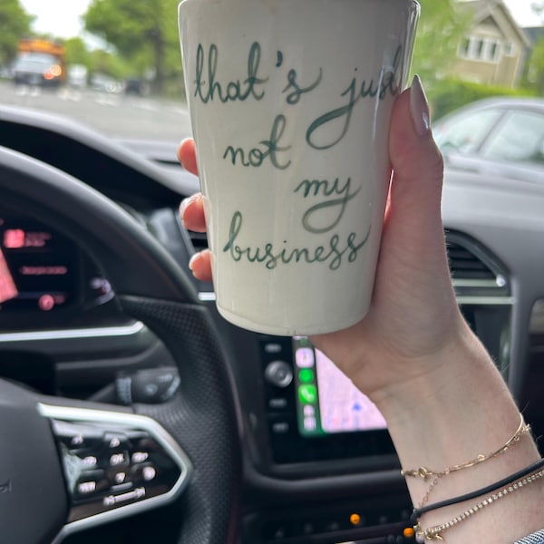 Personalized Calligraphy Ceramic Cup - Etsy
