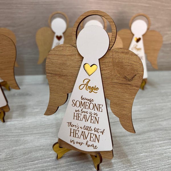Memorial Angel SVG, Laser Cut Angel, Laser Cut File, Glowforge File ...