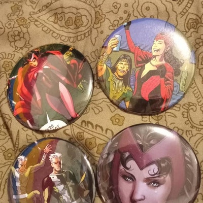 Scarlet Witch Comic Book Button 3 Pack - Etsy