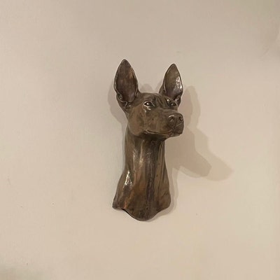 Labrador Retriever Statue, Cold Cast Bronze Sculpture, Marble Base ...