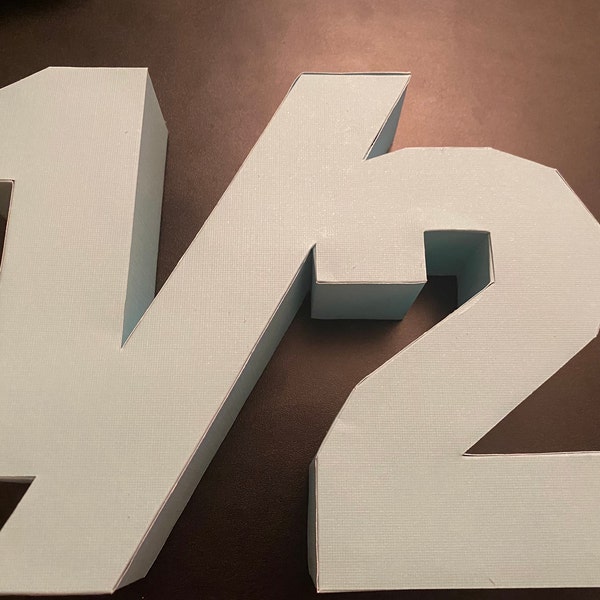 3D Alphabet Letters, Accents and Marks and Numbers Papercraft Pack ...