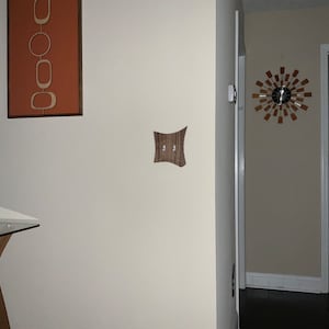 Arbor Walnut Wood Light Switch Covers Mid Century Modern Wall Plate MCM ...