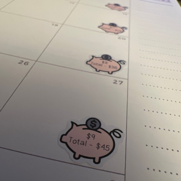 52 Week Savings Plan Stickers: Budget Planner Kit - Etsy
