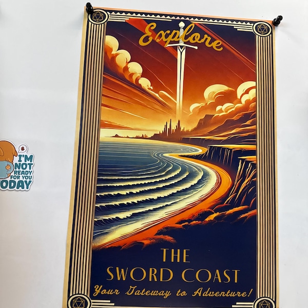 Dnd Tarot Poster, the Rogue, Art Nouveau, Dungeons and Dragons Wall Art ...
