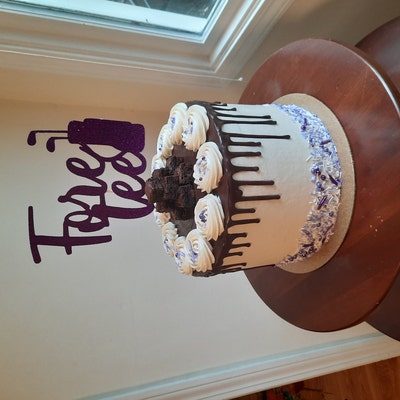 Fore Tee Cake Topper, Golf 40th Birthday Cake Topper, Birthday Party ...