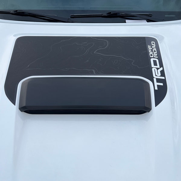 Full Body Topographic Map Contour Topo Map Vinyl Decals Graphics ...