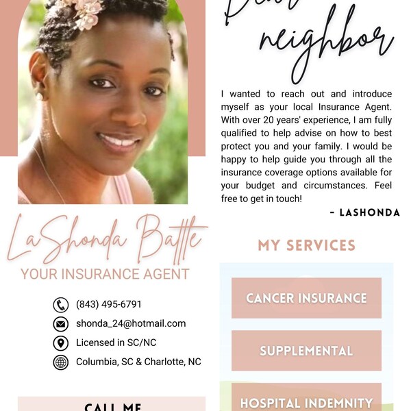 Insurance Broker Introduction Flyer Template, Life Insurance, Mortgage ...