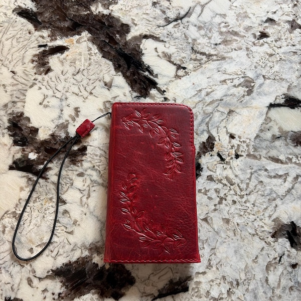 Genuine Leather Fo Oneplus Open Case Wallet Handmade Wireless Luxury ...