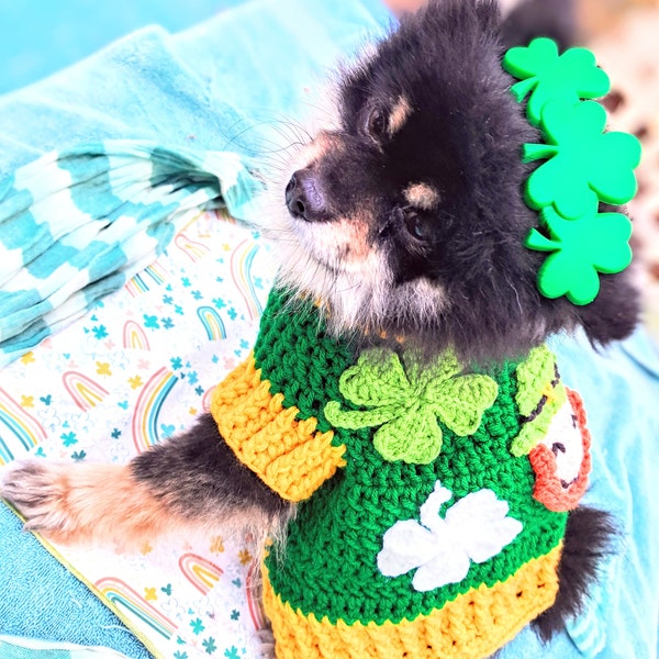 St. Patrick's Day Dog Sweater - Etsy