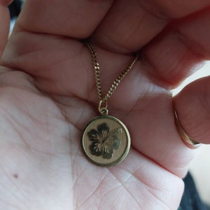 14k Solid Gold Clock Necklace Personalized Vintage Clock - Etsy