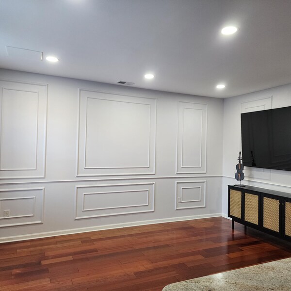 Custom-made Wall Moulding Kit for Stunning Accent Walls, Easy Assembly ...