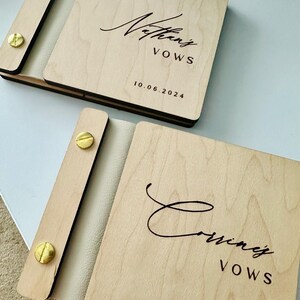 Elegant Wedding Vow Books Handmade Personalized Vow Booklets for Bride ...