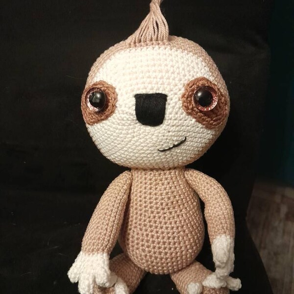 PATTERN Sam the Sloth. PDF Crochet Sloth Pattern, Cute Amigurumi Sloth ...