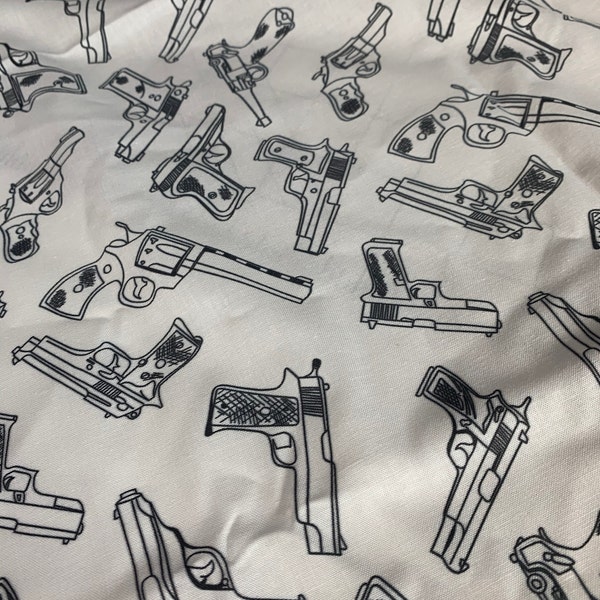 Guns Fabric Welcome to My Gun Show by Lauramarshdesigns Guns Firearms ...