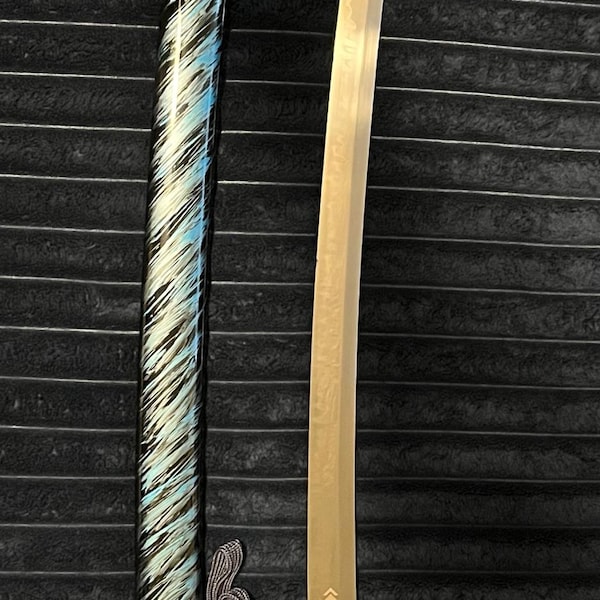 Handmade Crafts Hellfire Katana Sword Handmade Japanese Samurai Sword ...