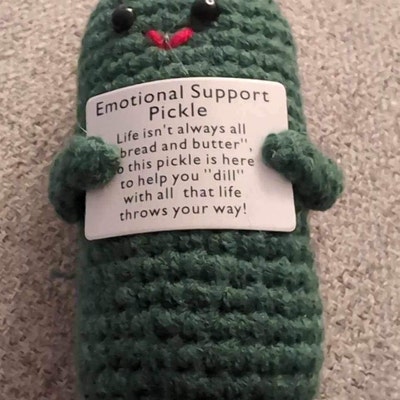 Emotional Support Pickle,positive Pickle,big Fan Pickle,handmade ...