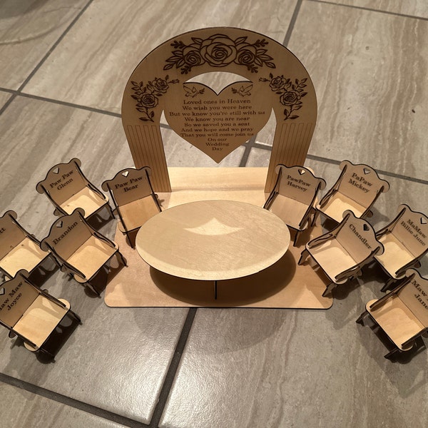 Wedding Memorial Display, Wedding Memorial Table, Remembrance Table ...