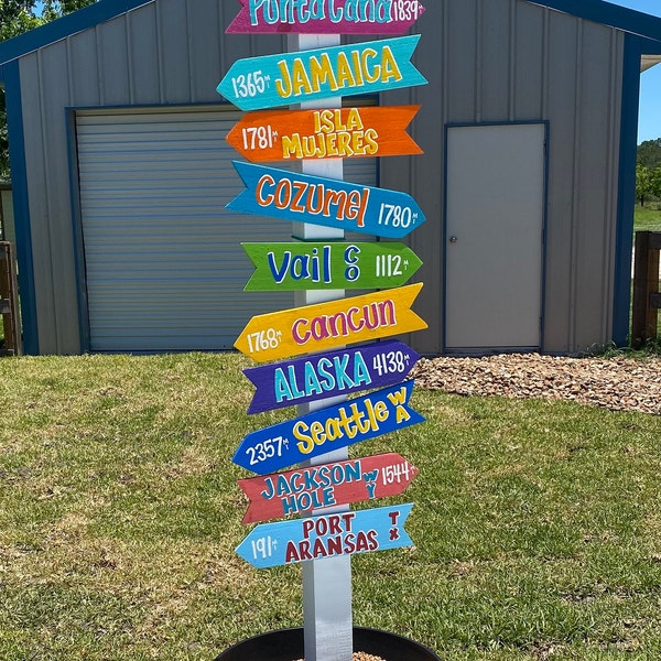 Custom Coastal Directional Signs! Set of 10 Signs - Etsy