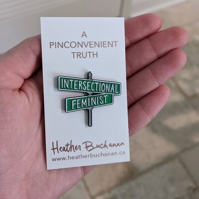 Intersectional Feminist Lapel Pin Intersection Street Sign Feminism Pin ...