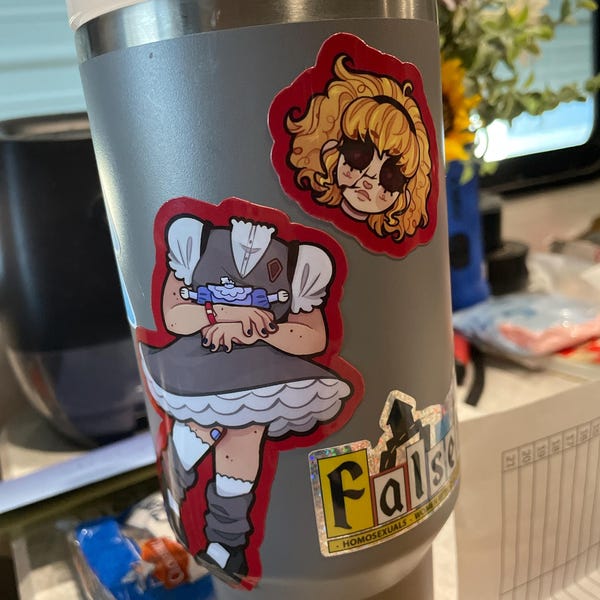 Split Doll Glossy Vinyl Sticker Set - Etsy