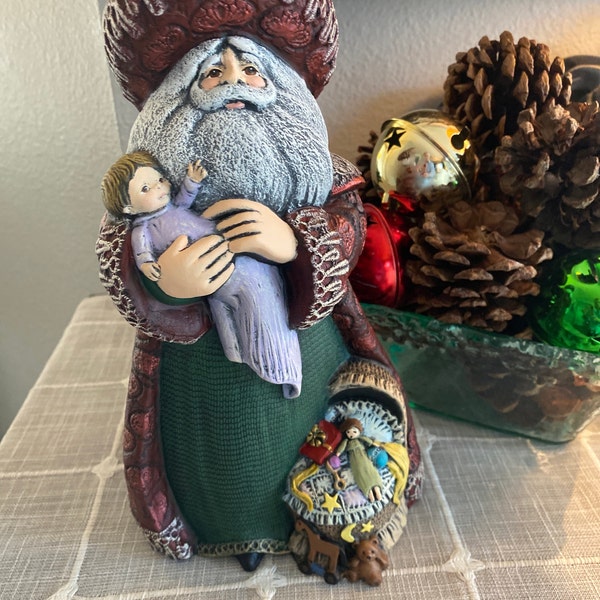 Creepy Hee Hee Ghost Looking up Standing on Skulls Figurine Halloween ...