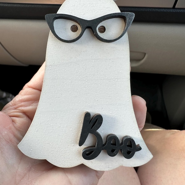 Nerdy Ghost SVG File | Laser Cut File | Glowforge | Halloween | Nerdy ...