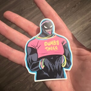 Venom Dumby Thicc Sticker - Etsy