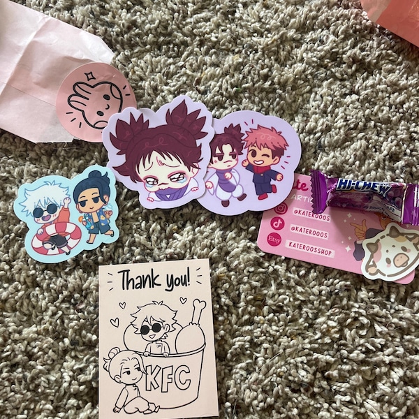 JJK Inspired Stickers - Etsy