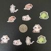10 Pack Woebegone Animal Mini Sticker Flakes / Cute Funny Frog Cow ...