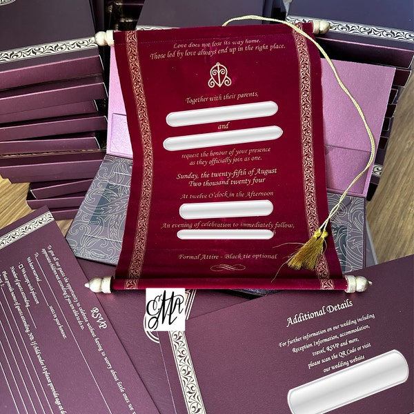 Invitations Scroll Roll Card Princess Sweet 16th Birthday Scroll ...