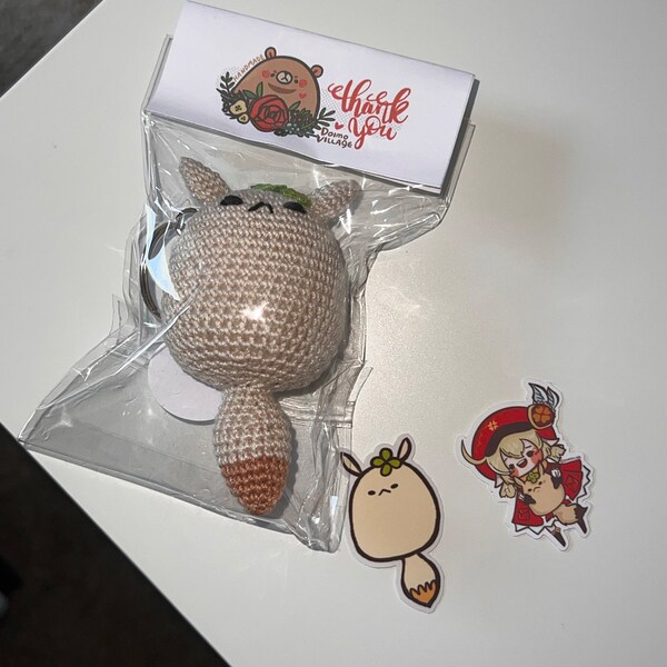 Amigurumi - GENSHIN Klee Dodoco Keyring *made2order* - Etsy