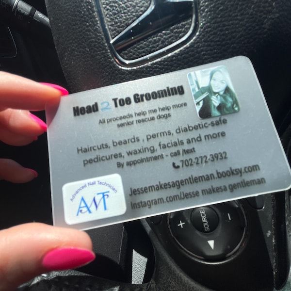 Translucent Business Cards, Matte Plastic Cards, Frosted Plastic ...