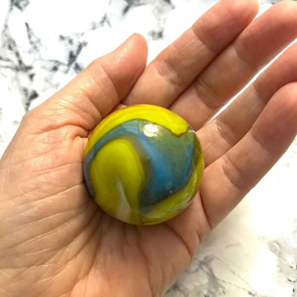 Massive 42mm "soap Bubble" Glass Marble (1.65 Inch) Iridescent Oily ...
